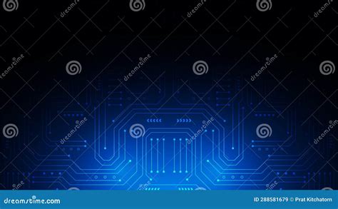 Hi Tech Digital Data Abstract Design Stock Vector Illustration Of Network Processor 288581679