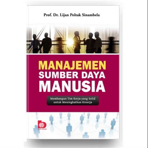 Promo Buku Manajemen Sumber Daya Manusia Membangun Tim Kerja Original