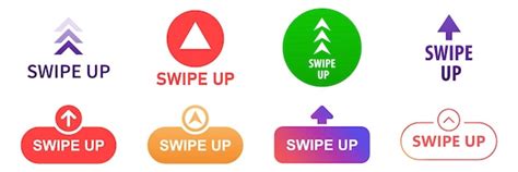 Premium Vector Swipe Up For Social Media Stories Arrow Up Icon