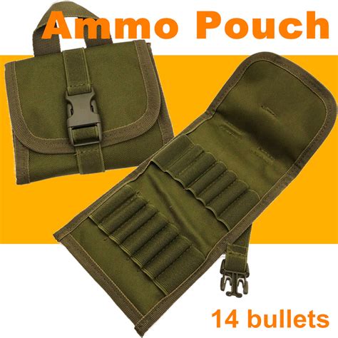 Molle Nylon Ammo Pouch Shell Holder W14 Cartridge Belt Loop For 410