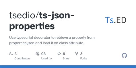 Github Tsediots Json Properties Use Typescript Decorator To