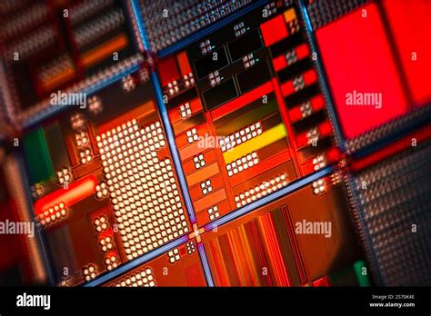 Silicon Semiconductor Wafer Close Up In Electronics A Wafer Also Called A Slice Or Substrate