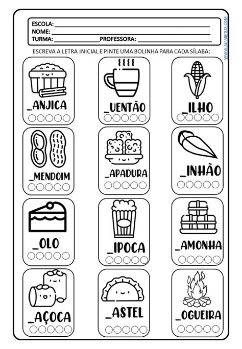 Meus Trabalhos Pedagógicos ® Atividades Números Festa Junina🆔