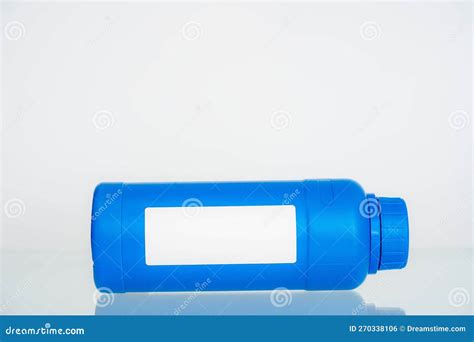 Laboratory Plastic Jar For Chemical Elements And Substances With Empty