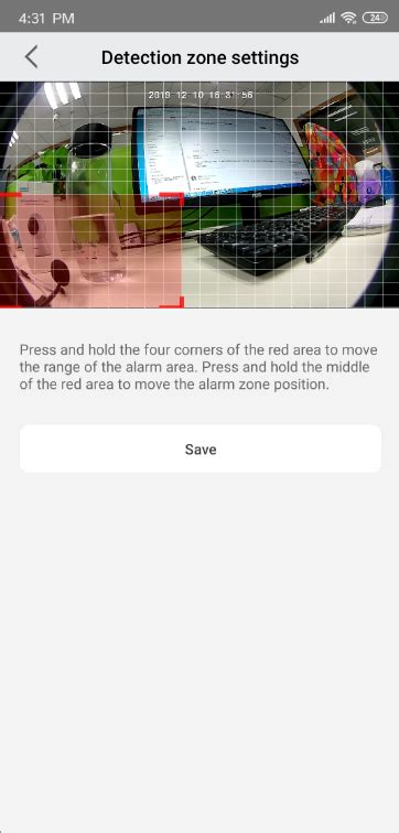 ai view how to setup motion detection for the camera sannce