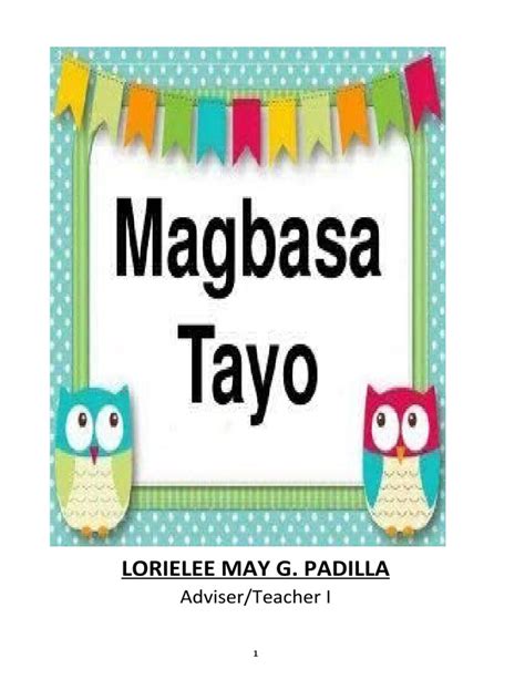 reading materials for beginner tagalog pdf