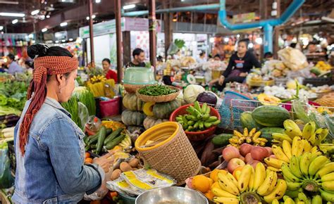 Old Market Psar Chas Siem Reap Local Market Area Cambodia