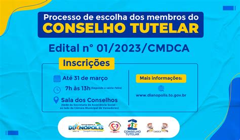 Edital Abre Inscrições Para O Processo De Escolha Dos Membros Do