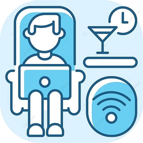 lounge car blue rgb color icon line wi fi isolated vector line wi fi isolated png and vector