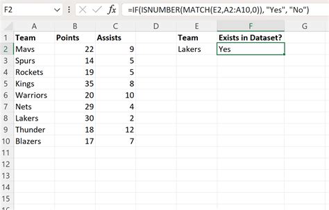 Excel How To Use IF Statement With MATCH Function