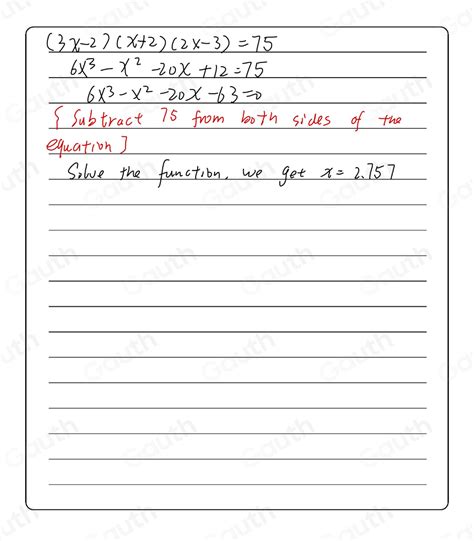 Solved Volume 75 According To The Rational Root Theorem What Is The