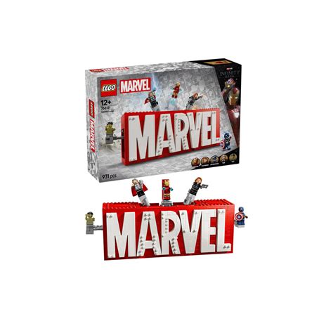 Lego Marvel Marvel Logo En Minifiguren Verzamelset 76313 Wehkamp
