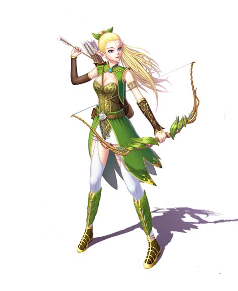 Elven Archer Elf Elven Blonde Hair Girl