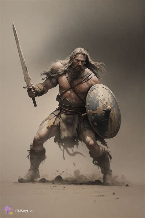 🏞️📜 Врата Времени Портрет Викинга на Холсте 🏹🌿 Artandviking в 2024 г