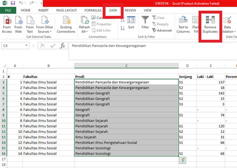 Cara Cepat Menghapus Data Double Di Excel Gampang Banget