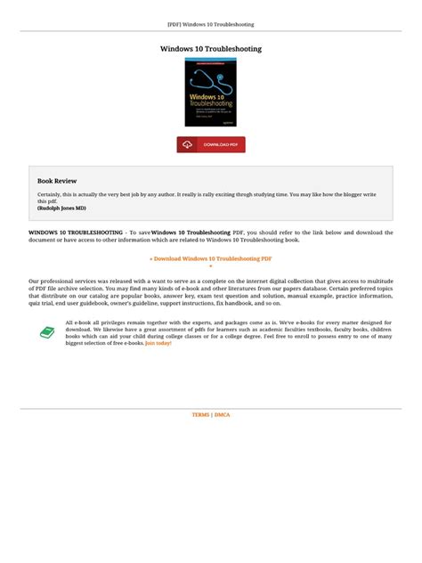 Windows 10 Troubleshooting Windows 10 Troubleshooting Book Review Book