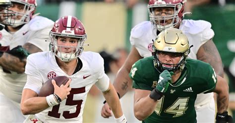 Alabamas Nick Saban Discusses Tyler Buchner Ty Simpsons Performance