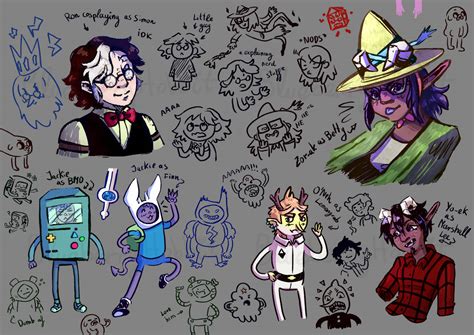 Adventure Time Halloween Sketches Ocs By Blueberryhobbit On Deviantart