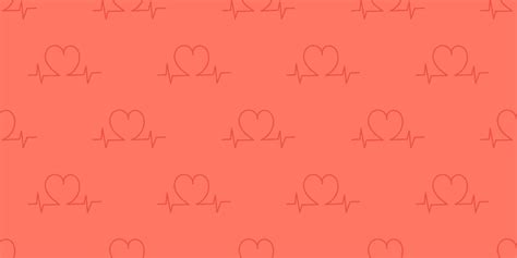 Hand Drawing Heart Beat Pattern Vector Illustration 21554413 Vector