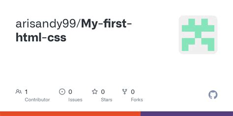 Github Arisandy99my First Html Css