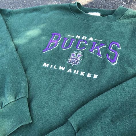 Vintage Nba Milwaukee Bucks Crewneck Sweatshirt Basketball For Sale In