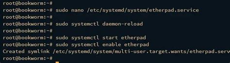how to install etherpad on debian 12
