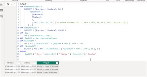 Solved Date Difference By Excluding Weekends And Holidays Microsoft