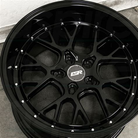 One 19x10 5 Esr Cs11 5x120 22 Gloss Black Wheel Rim Wheels