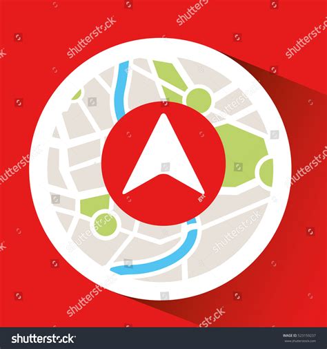 Laptop Map Gps Cursor Vector Illustration Vector Có Sẵn Miễn Phí Bản Quyền 523159237