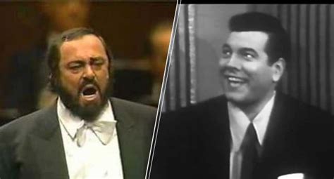 The Legendary Tenors Luciano Pavarotti And Mario Lanza Join Forces To