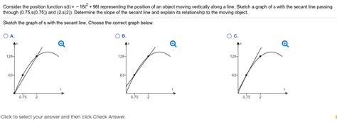 Solved Consider The Position Function St 1 96t