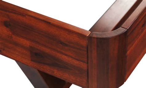 Solid Acacia Wood Bed Frame Groupon