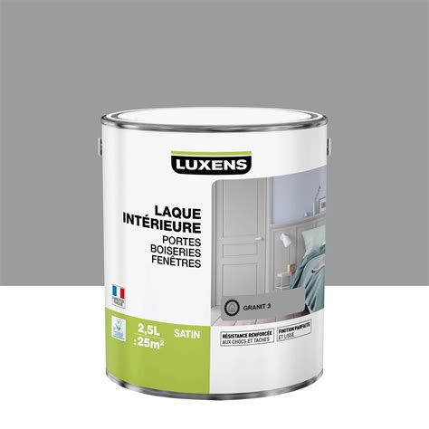 Peinture Boiserie Granit 3 Satin Luxens Laque 25l Leroy Merlin