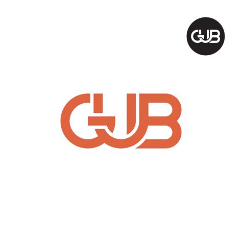 Letter Gub Monogram Logo Design 36177390 Vector Art At Vecteezy