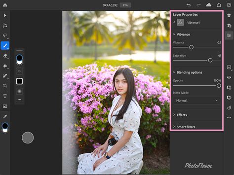 พรีวิวแอพ Photoshop บน Ipad โปรแกรมมืออาชีพฉบับย่อร่าง Photofleem