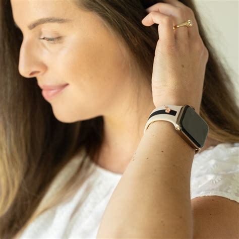 Skye Nude Sand And Black Smart Watch Band