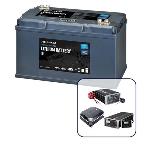 projecta intelli bundle with 100ah lithium battery 25a dc dc 25a ac