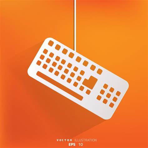 Icono De Web De Teclado De Computadora Vector Premium
