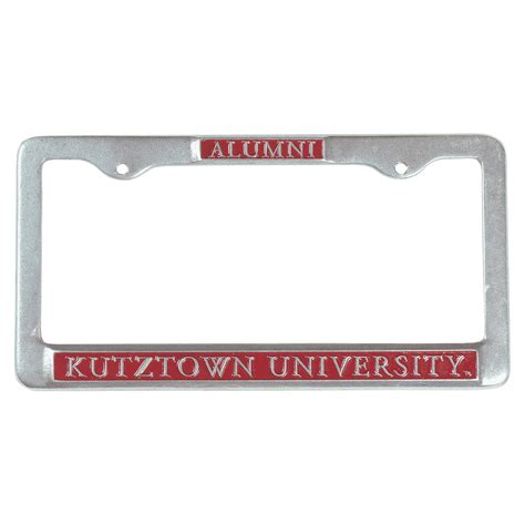 Alumni License Frame Pewter Ku Campus Store