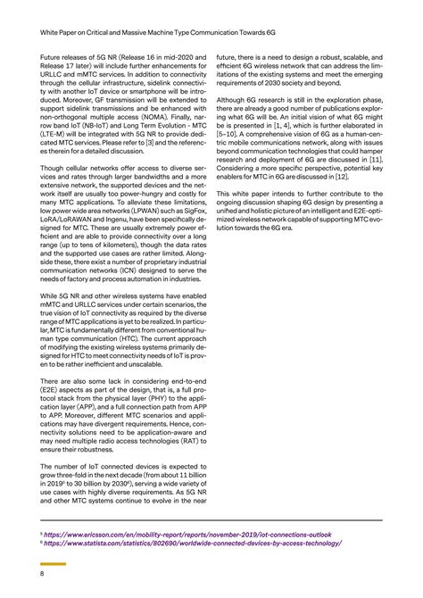 Massive Machine Type Communication Towards 6g Pdf Computer Networking Computing