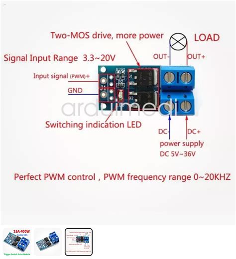 Mosfet Module Gnd Connection For Dc General Electronics Arduino Forum