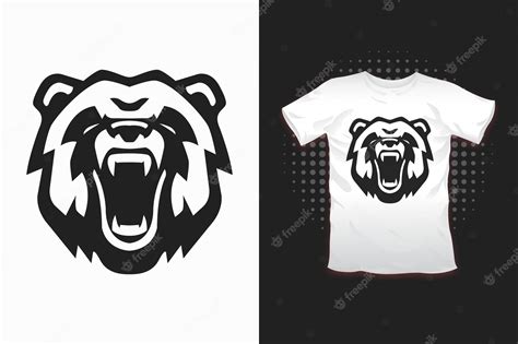 Premium Vector Bear Print For T Shirt Design