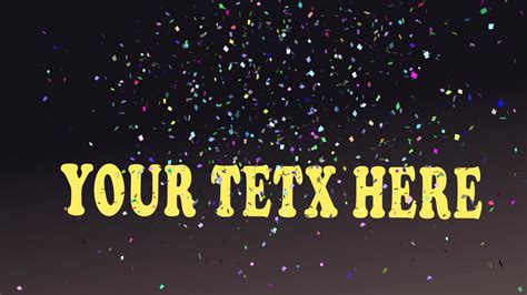 confetti explosion with text after effects templates 13331556