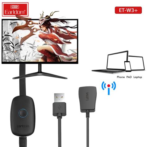 Earldom W3 Kablosuz Görüntü Aktarıcı Siyah