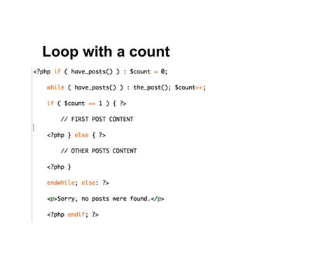 Anatomy Of The Wordpress Loop Ppt