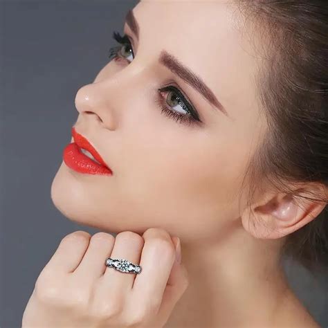 Высокое качество 925 пробы серебряные ювелирные изделия трендовые свадебные кольца для женщин