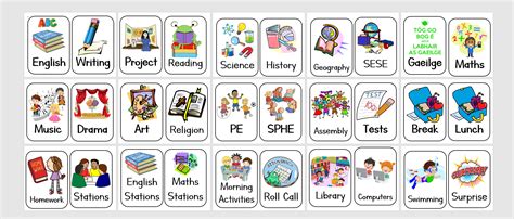 Mash Class Level Visual Timetable