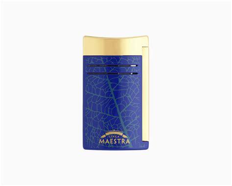 S T Dupont Maxi Jet Partagas Blue Gold Lighter 020095 Fourteen