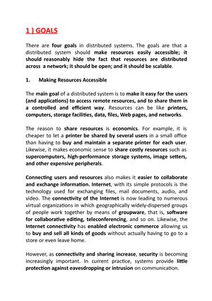 Distributed System Distributed Computing Systems Studocu