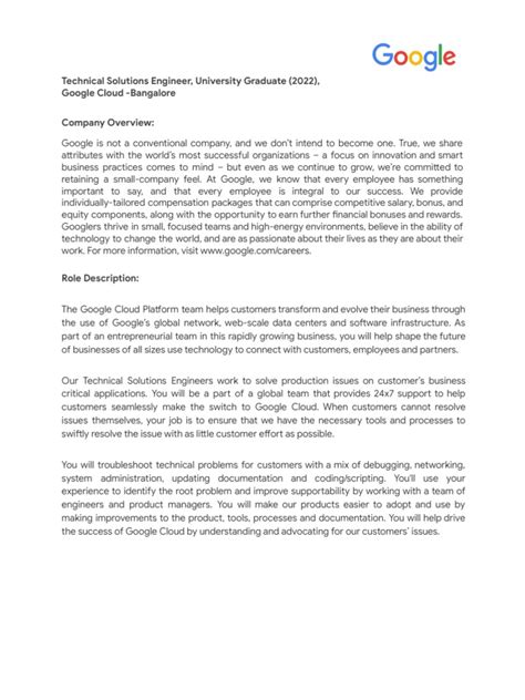 Jd Technical Solutions Engineer University Graduate Pdf Cloud